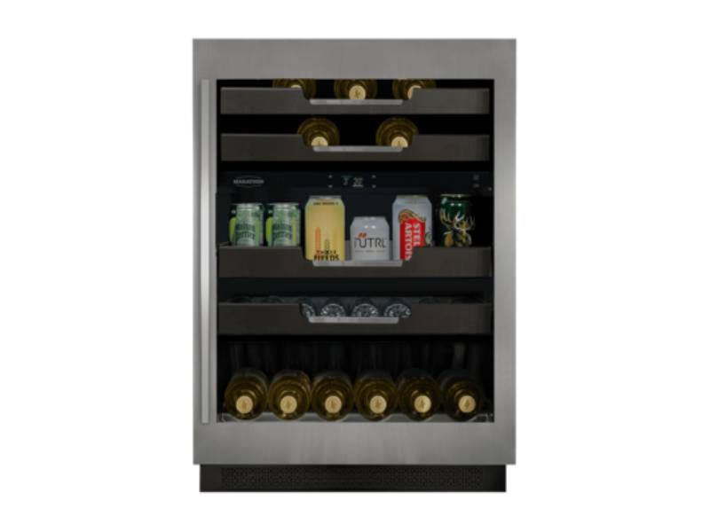 Marathon M4-D250SS Dual Zone Wine And Beverage Cooler