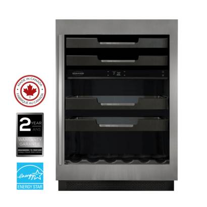 Marathon M4-D250SS Dual Zone Wine And Beverage Cooler